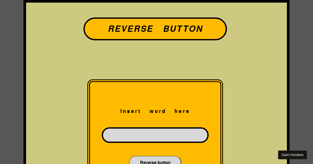 reverse button - Codesandbox reverse button - Codesandbox