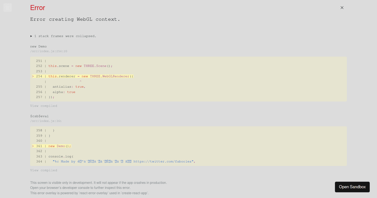 Orb Animation - Codesandbox