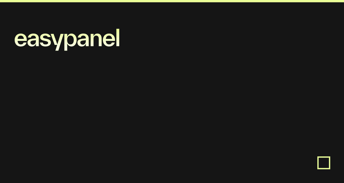 easypanel - Codesandbox