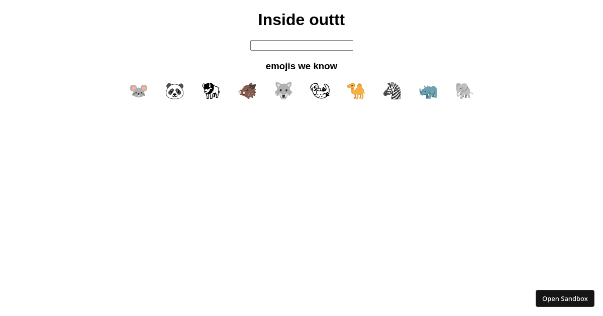 animal-emojis-interpreter - Codesandbox