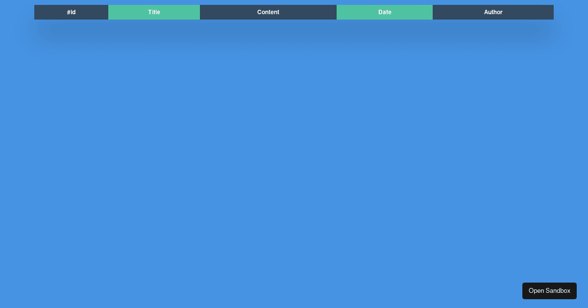tables_style - Codesandbox
