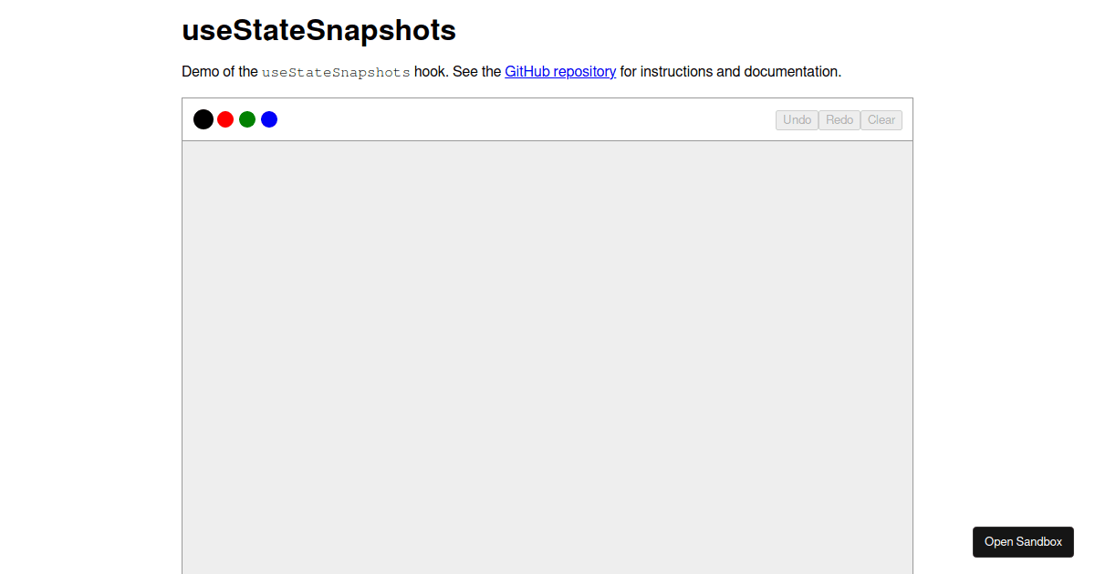 use-state-snapshots (forked) - Codesandbox