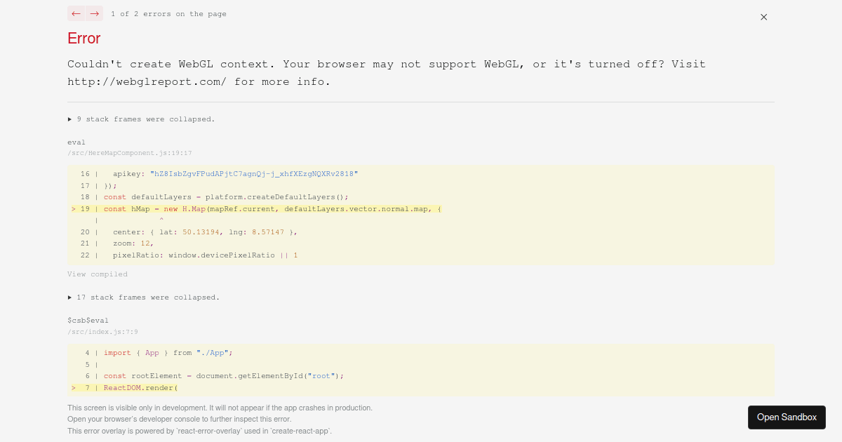 Heremap Poc Codesandbox