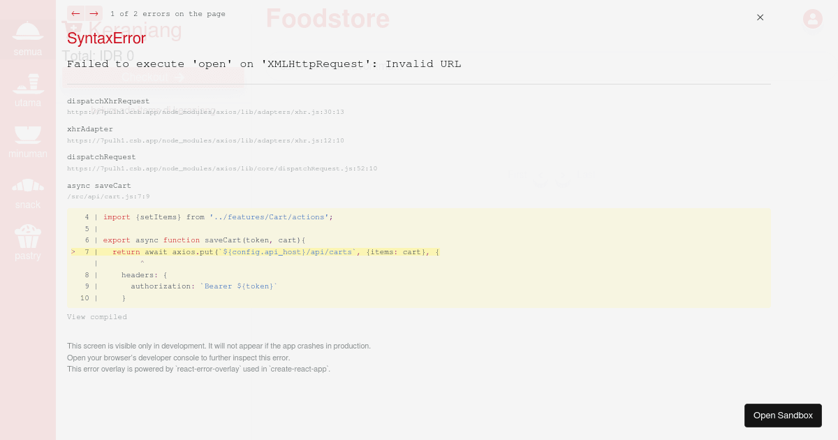 Sk React Express Codesandbox 6147