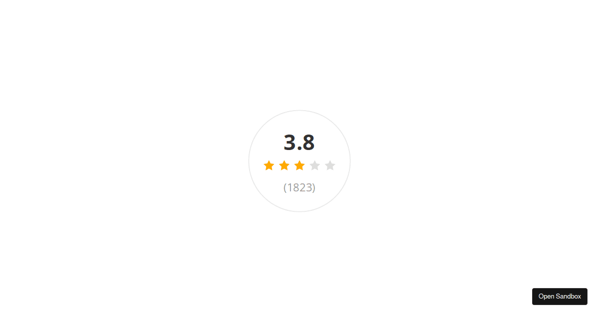 Star Rating Component React Codesandbox