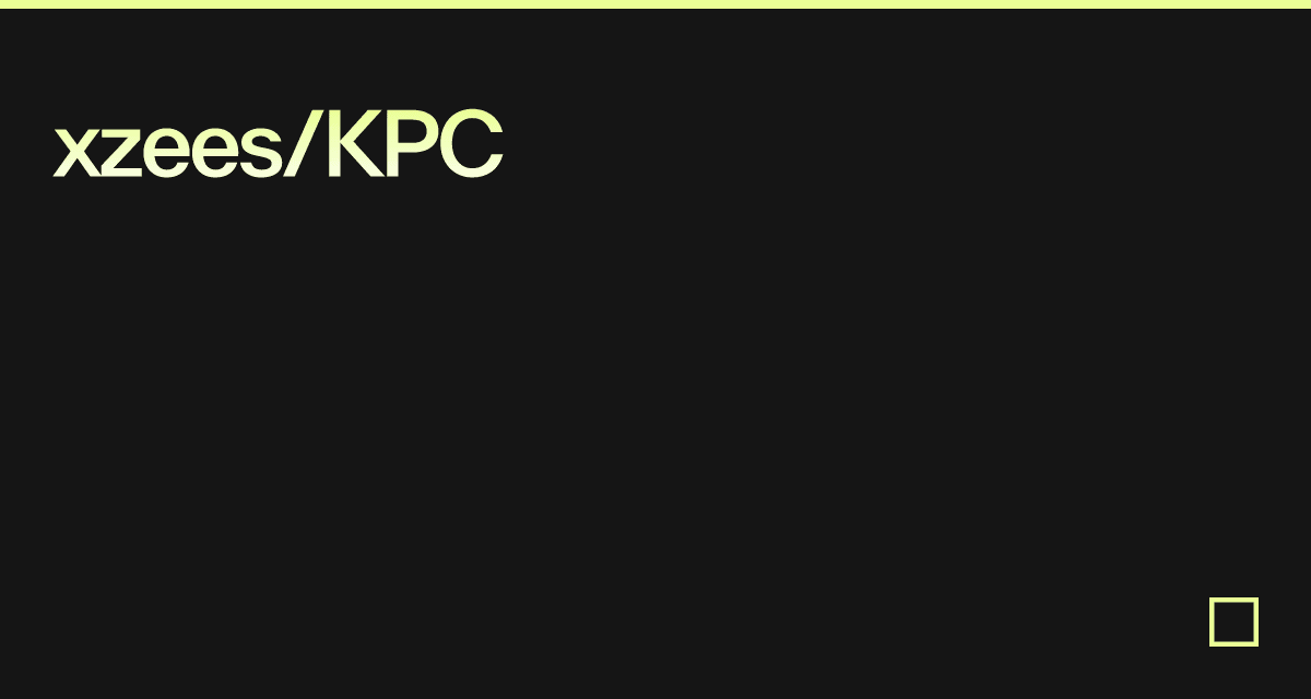 xzees/KPC - Codesandbox