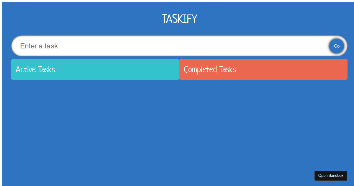 Taskify - Codesandbox