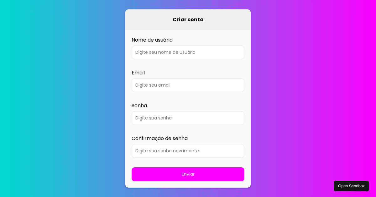 formulario-validacao-js - Codesandbox