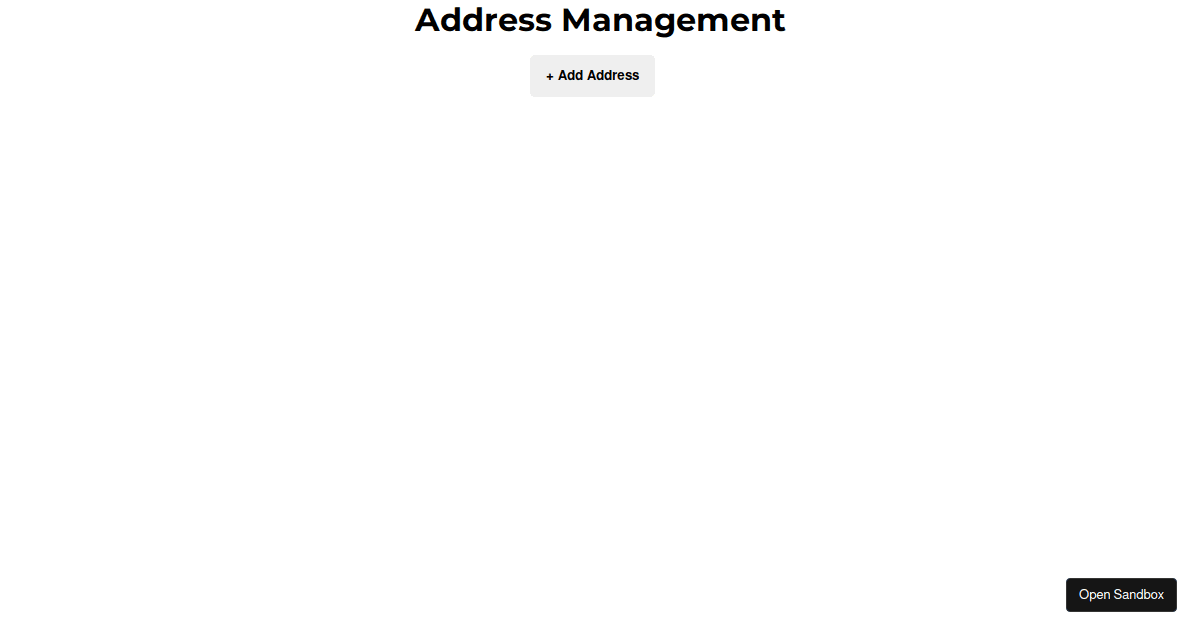 address-management - Codesandbox