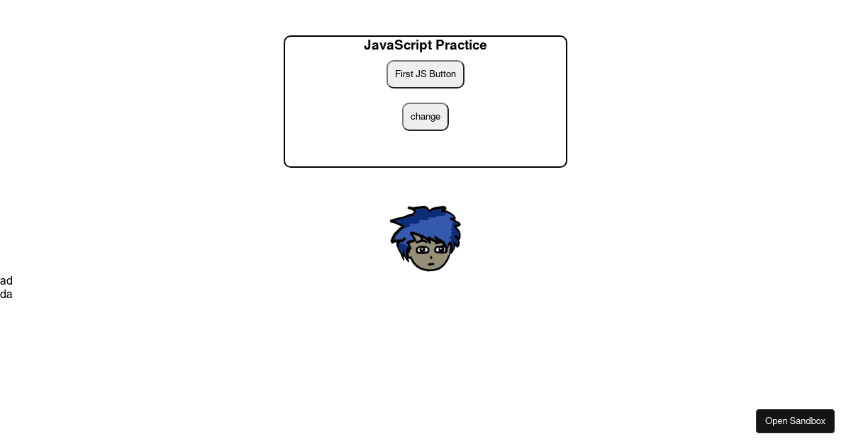 Practice Javascript Codesandbox