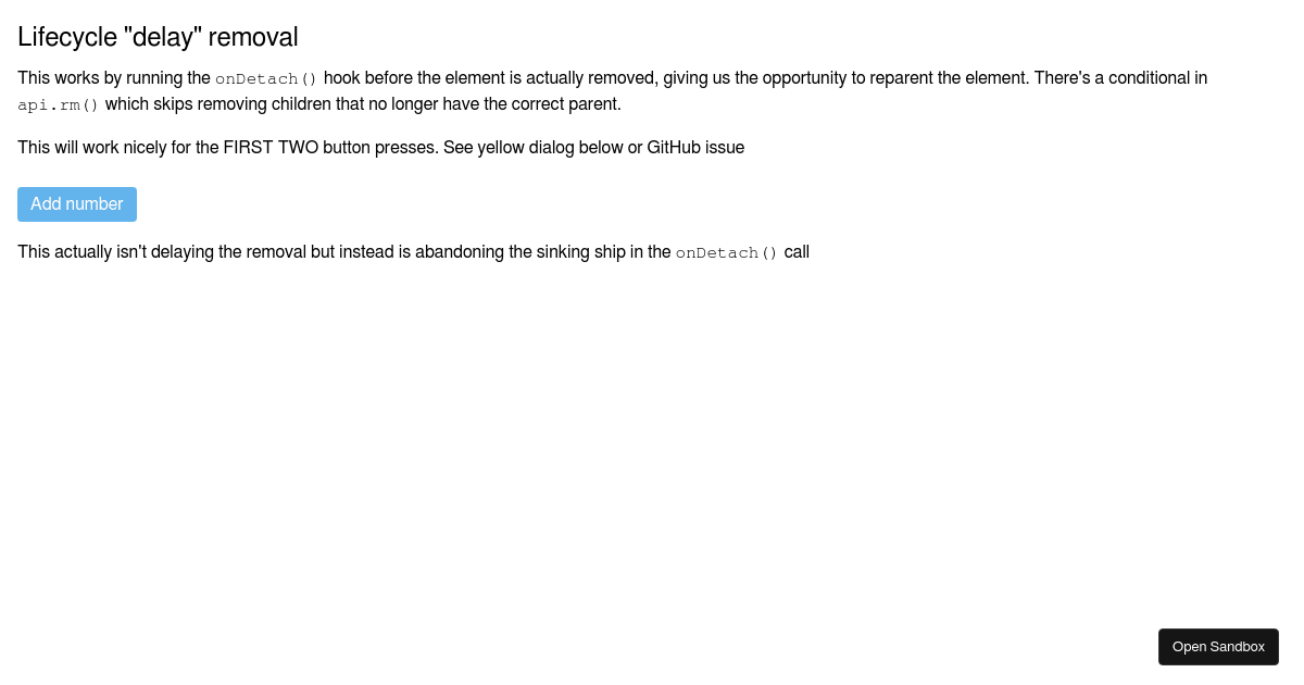 sinuous-lifecycle-remove-transition - Codesandbox