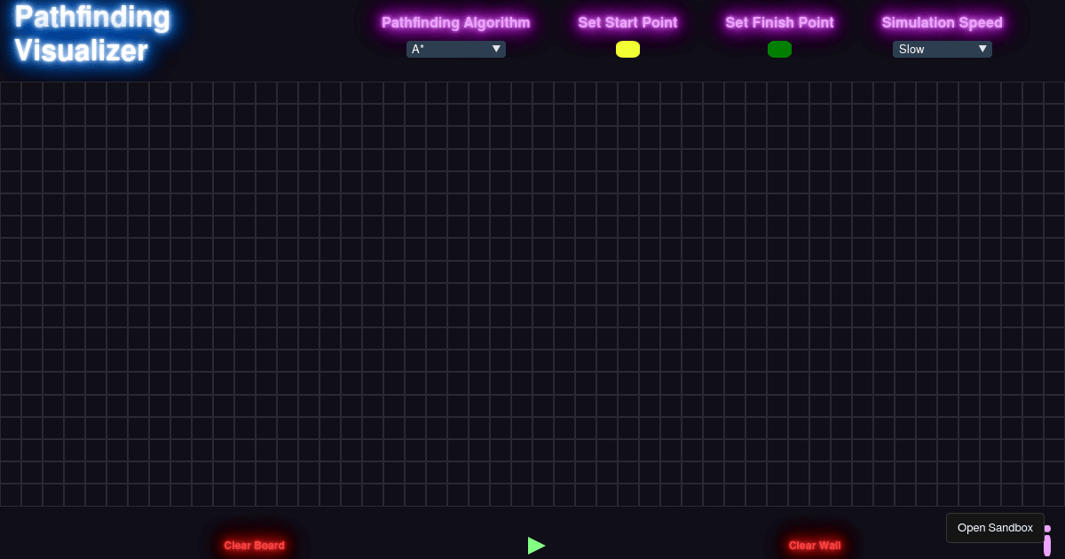 pathfinding-simulation-app - Codesandbox