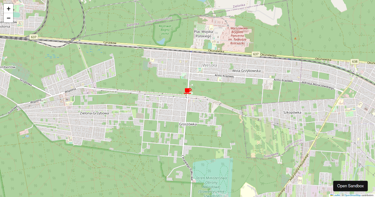 Angular + Leaflet + Leaflet Extra Markers - Codesandbox