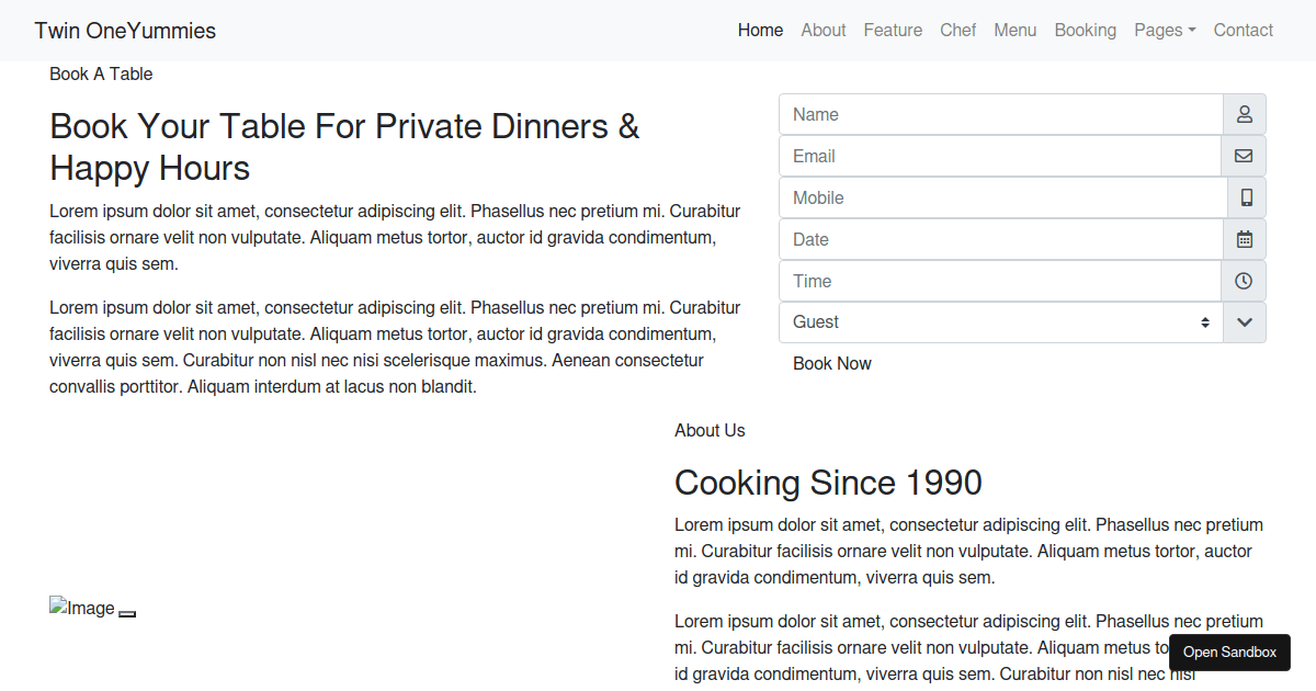 Twin One Ecommerce Site - Codesandbox