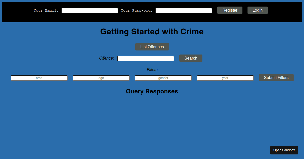 Assignment Codesandbox