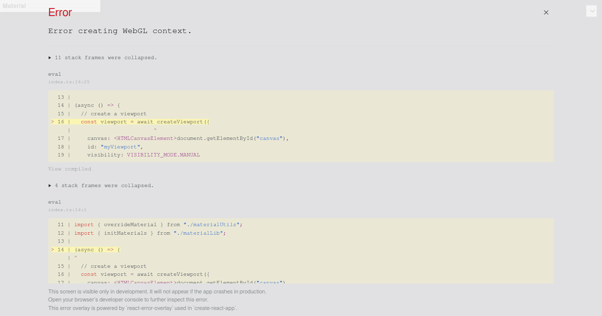 material library - Codesandbox