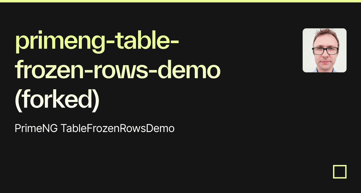primeng-table-frozen-rows-demo (forked) - Codesandbox