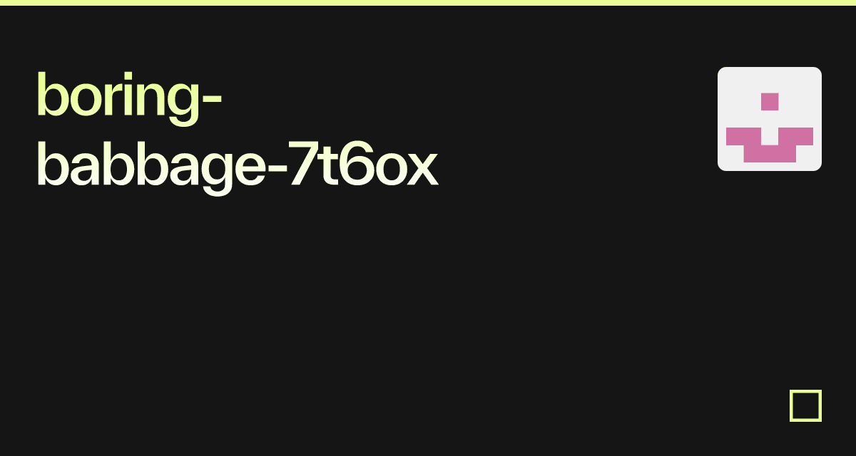 boring-babbage-7t6ox - Codesandbox