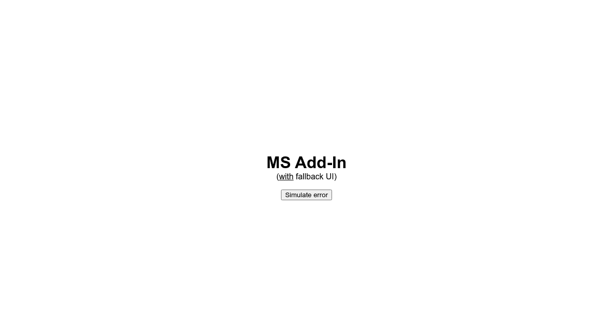 ms-add-in-with-fallback-ui - Codesandbox ms-add-in-with-fallback-ui - Codesandbox