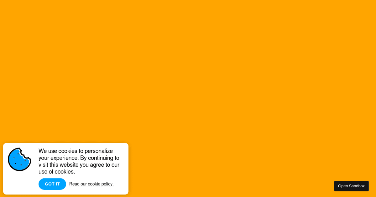 react-cookie-bubble (forked) - Codesandbox