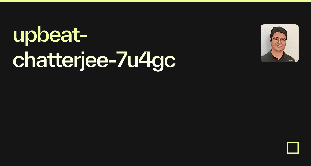 upbeat-chatterjee-7u4gc - Codesandbox