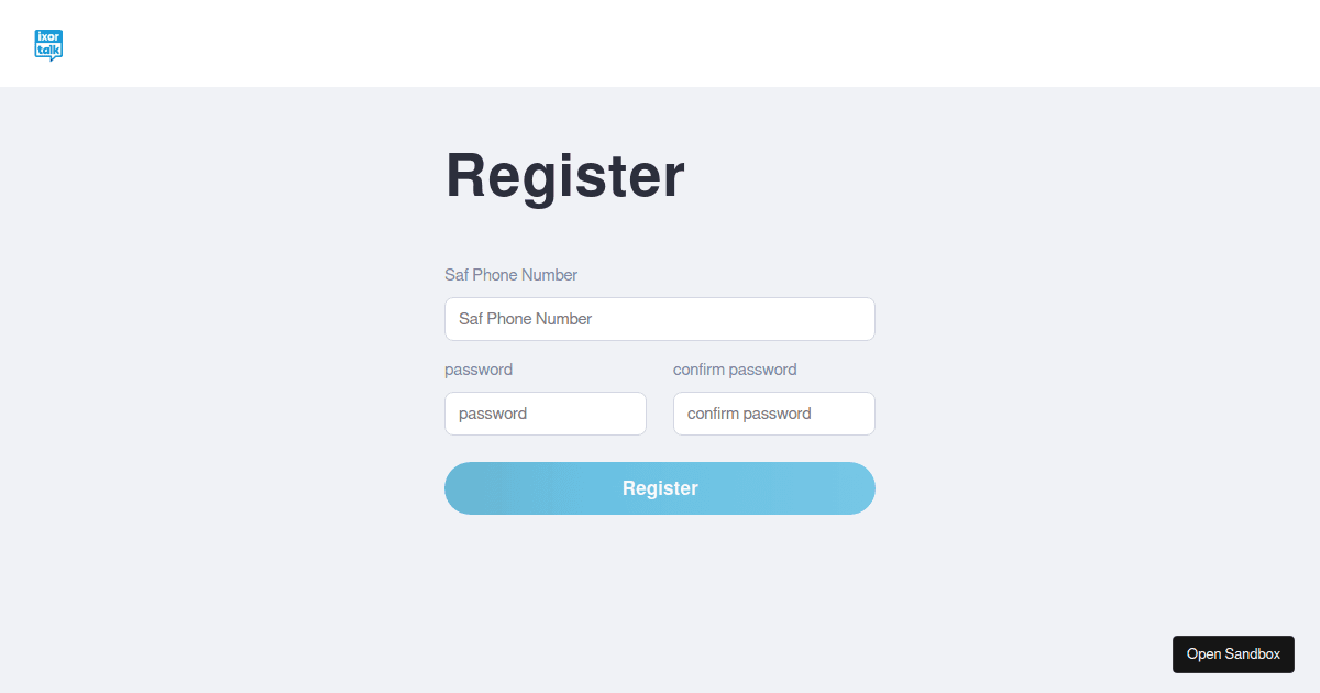 ixortal-user-registration-ui - Codesandbox
