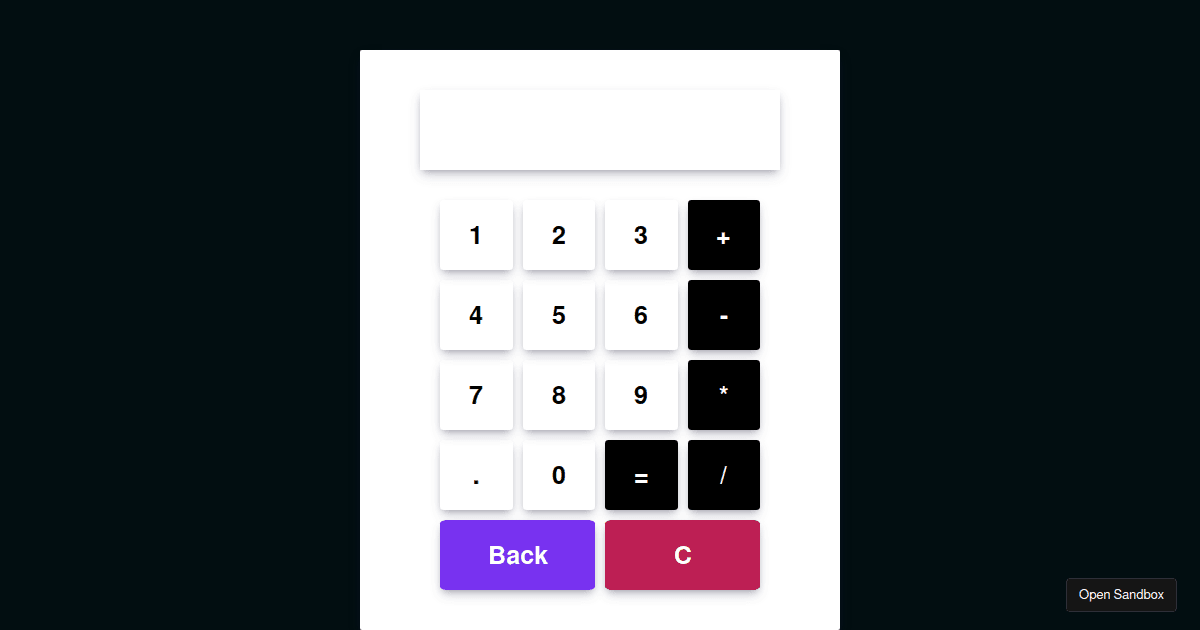Calculater (forked) - Codesandbox
