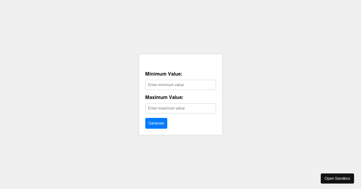 random-generator - Codesandbox