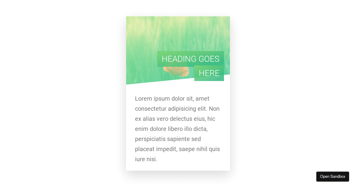 styled-component-card - Codesandbox