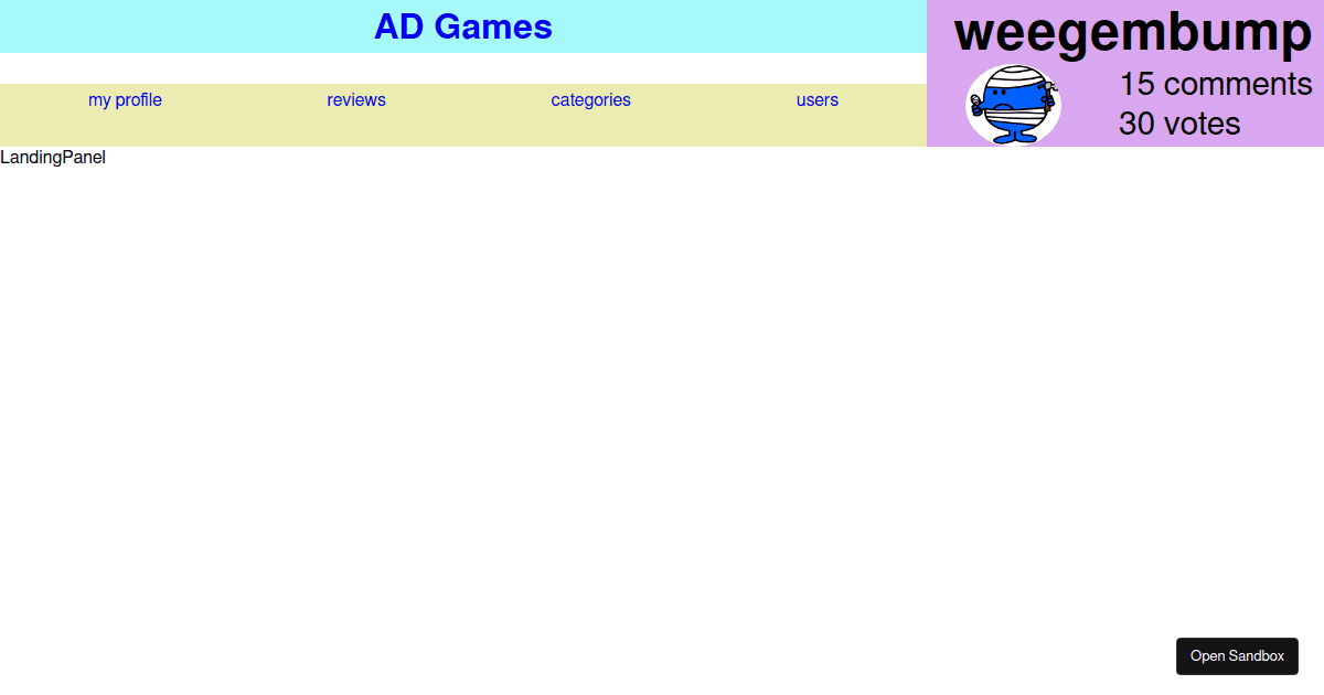 ad-games - Codesandbox