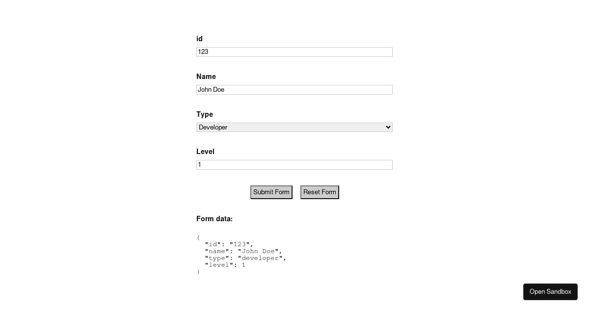 zod discriminated union + react-hook-form - Codesandbox
