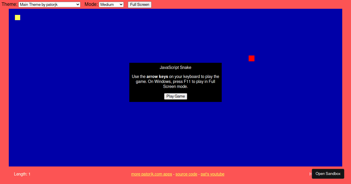 Worm Simulator - Codesandbox