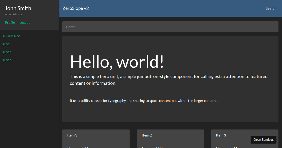 zeroslope-v2-react - Codesandbox