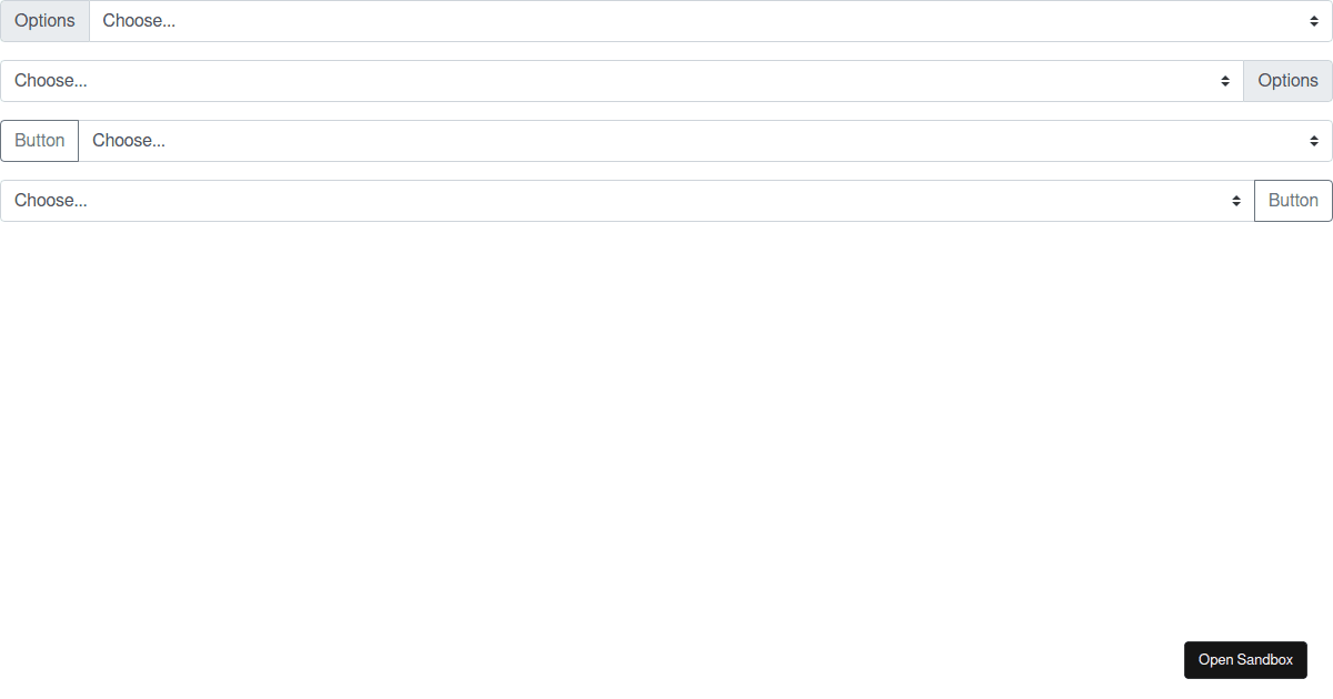 Bootstrap Select Codesandbox