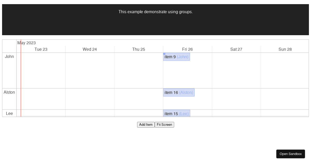 react-vis-timeline (forked) - Codesandbox