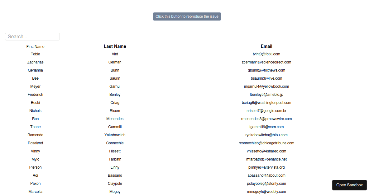 svelte-table (forked) - Codesandbox