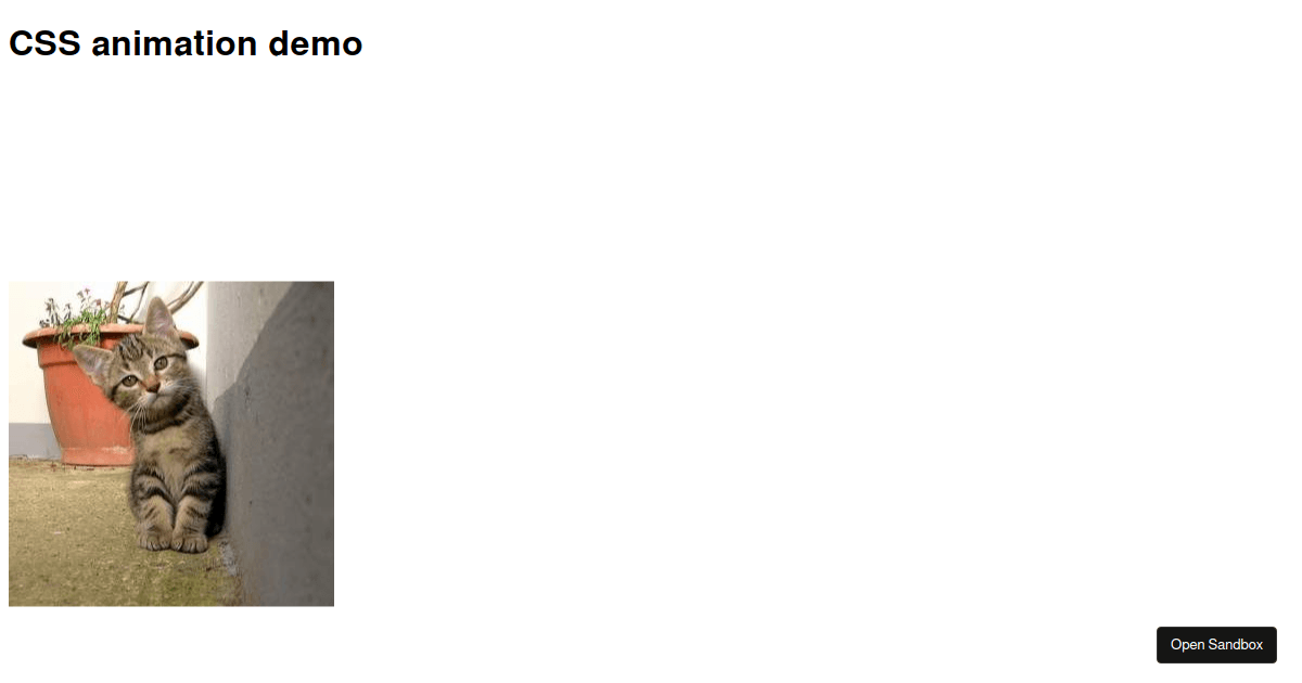 Css Animation Demo 3 Codesandbox