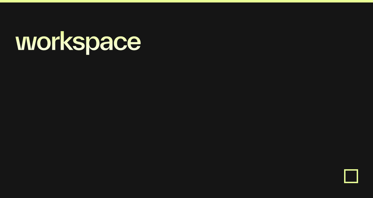 workspace - Codesandbox