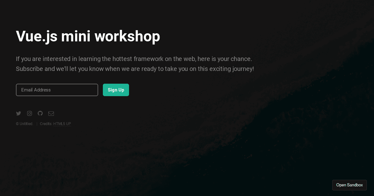 vwsp - static website - Codesandbox