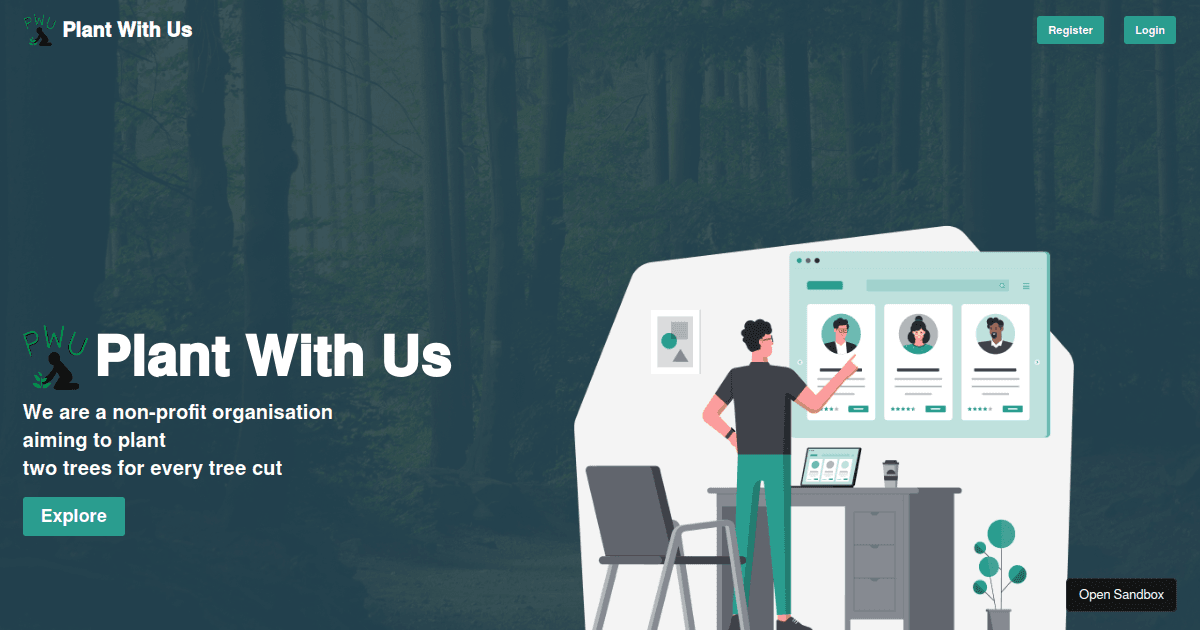 Hackathon-Plant With Us (forked) - Codesandbox