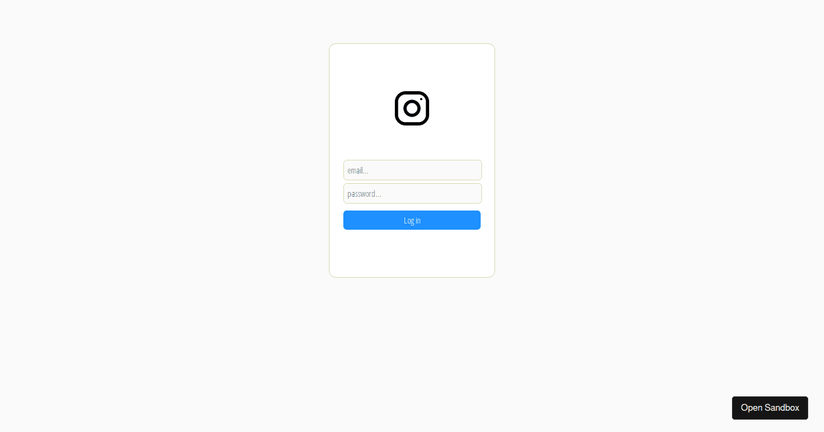 insta-app - Codesandbox