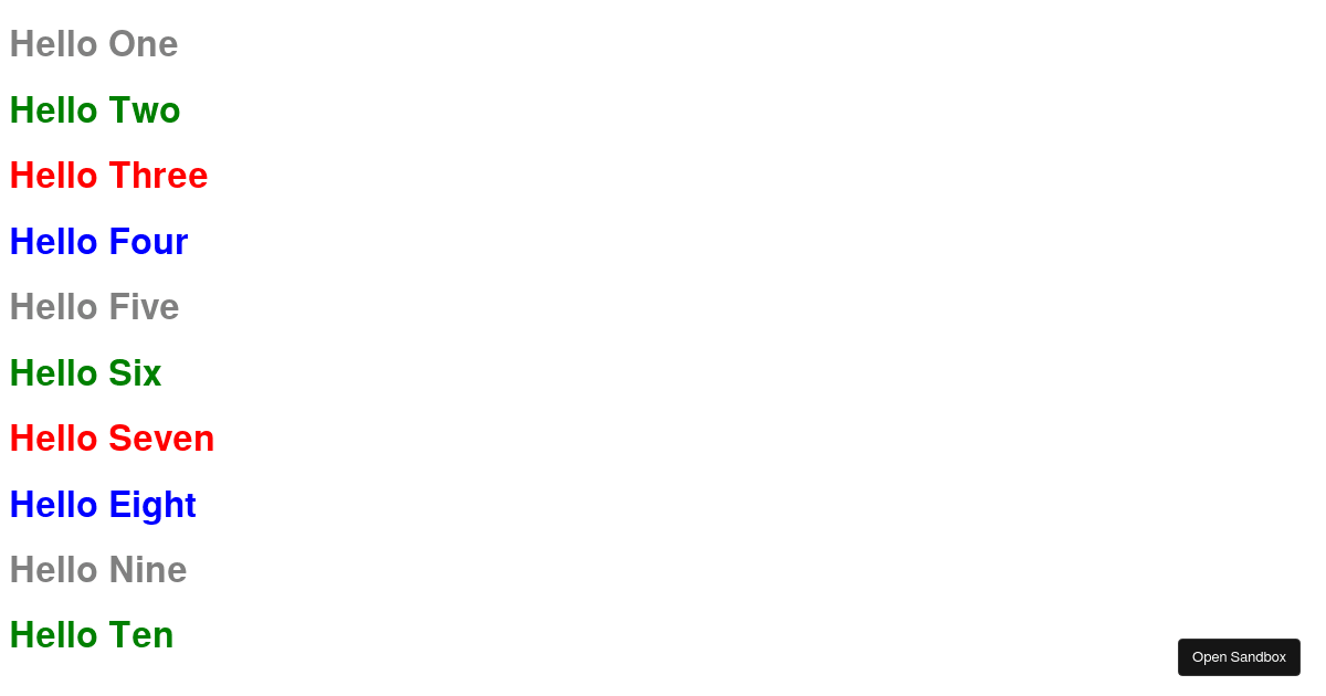 Colors - Codesandbox