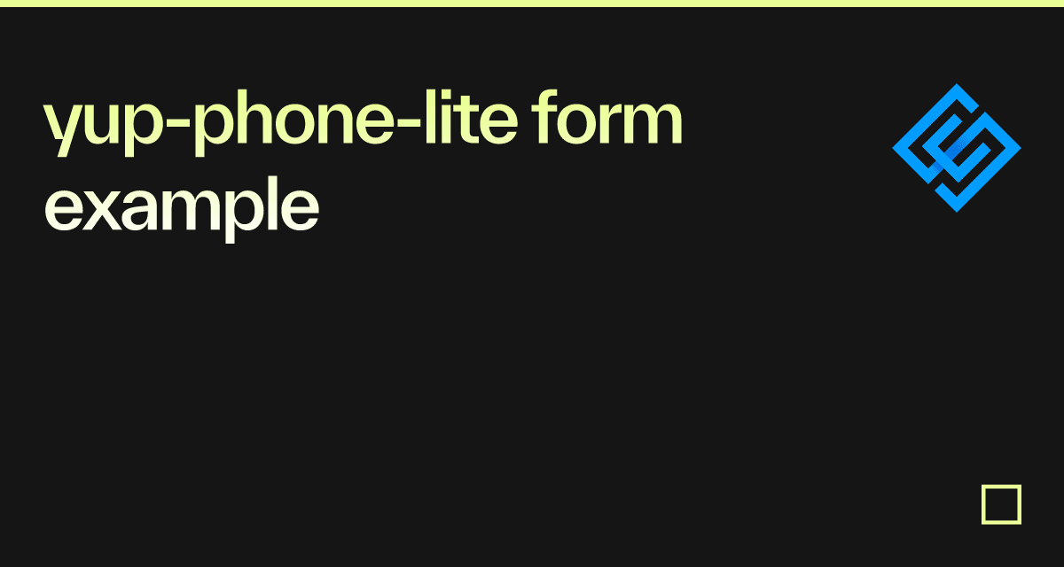 yup-phone-lite form example - Codesandbox yup-phone-lite form example - Codesandbox