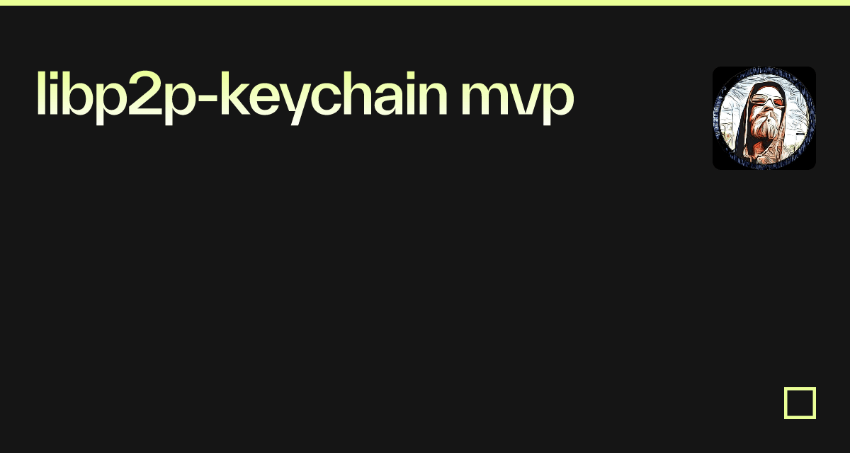 libp2p-keychain mvp - Codesandbox