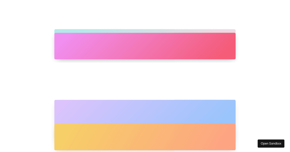 Spring List Reordering Codesandbox
