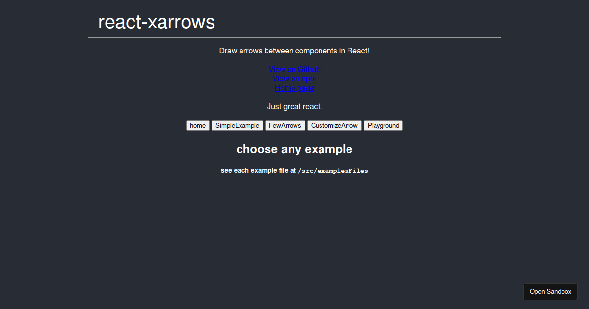 react-xarrows-examples - Codesandbox