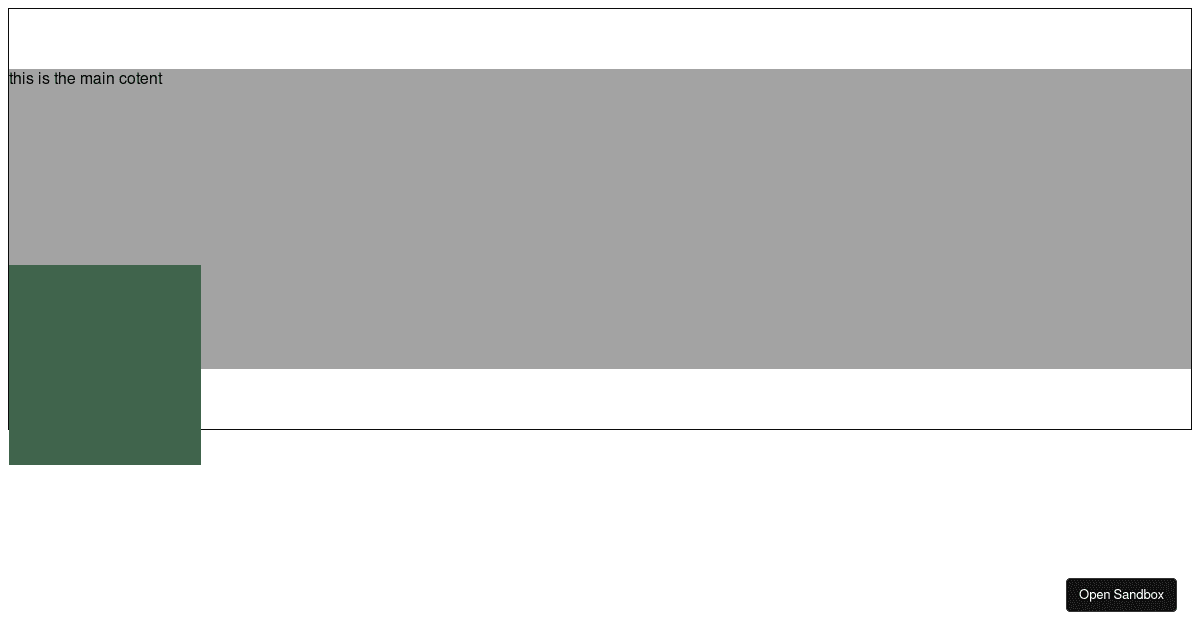 hidden + absolute - Codesandbox