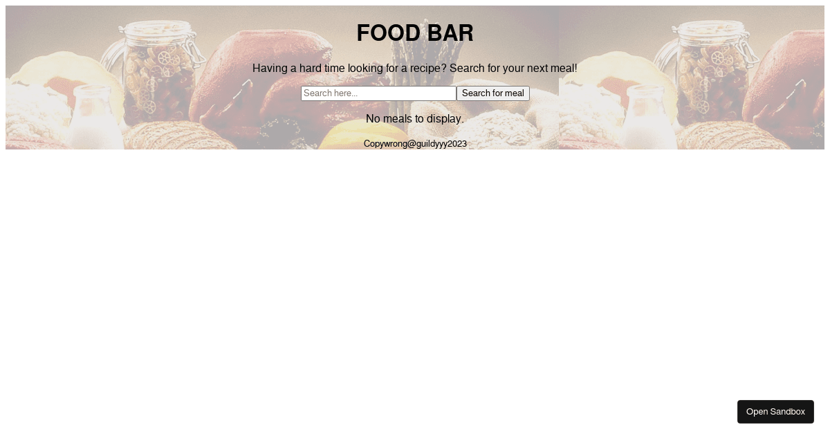 SearchBoxApi-Food - Codesandbox