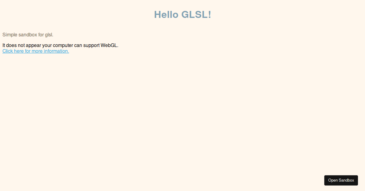 glsl-canvas-js - sandbox - Codesandbox