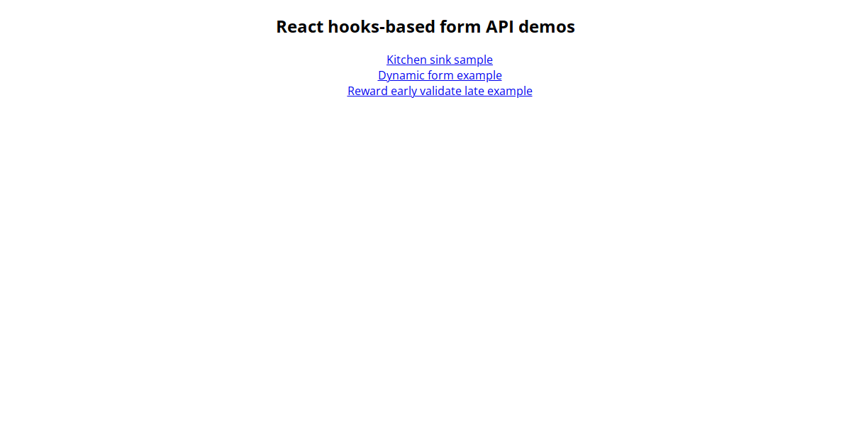 React hooks forms API - part 6 - Codesandbox